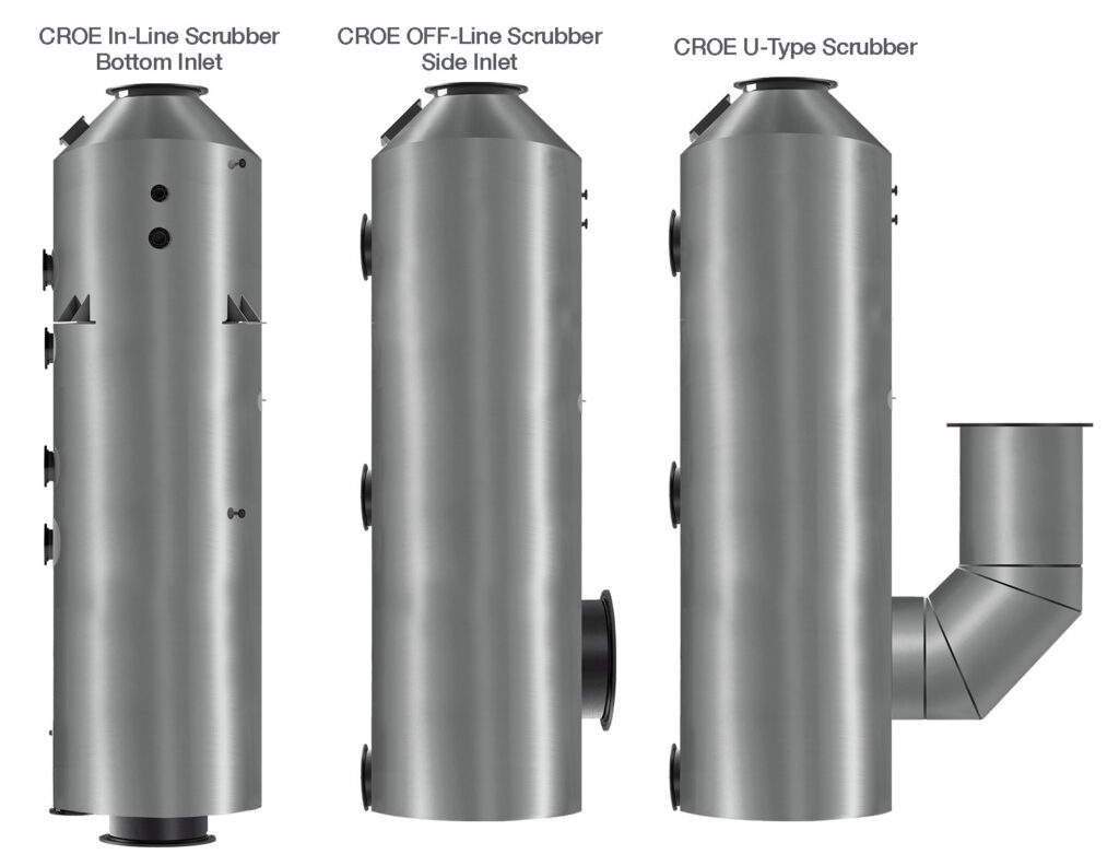 Marine gas scrubbers